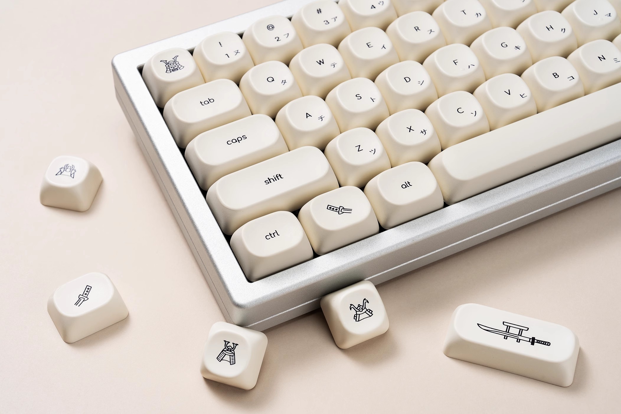 Minimalist GMK Honor Keycaps Japanese Katakana Root MOA Profile PBT ...