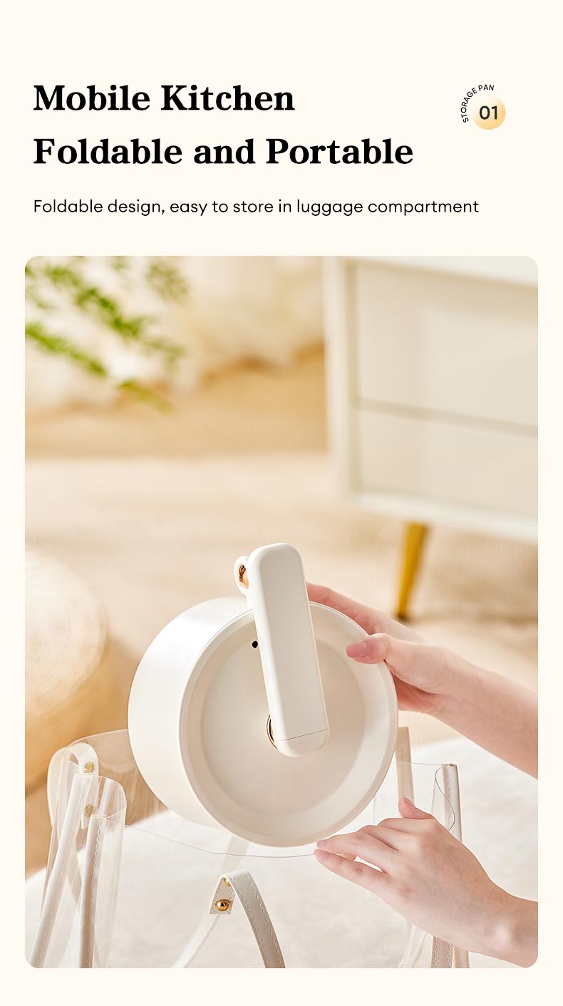 2l Portable Electric Pot Outdoor Foldable Mini Electric Hot Pot Travel ...