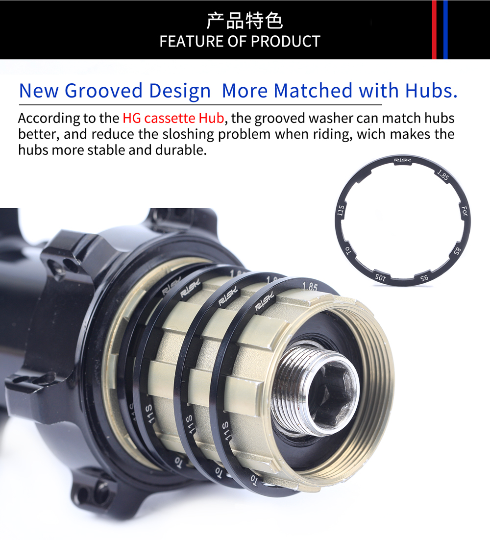 RISK MTB Bike Hub Spacers Road Bicycle Bottom Bracket Washer For ...
