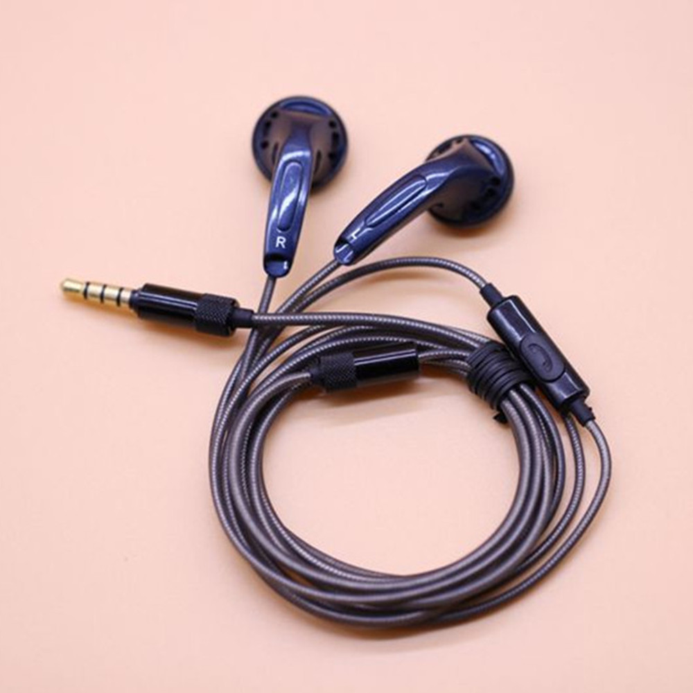 FENGRU DIY CMX500 Heavy Bass Flat Head Earphone MX500 Earbuds With Mic ...