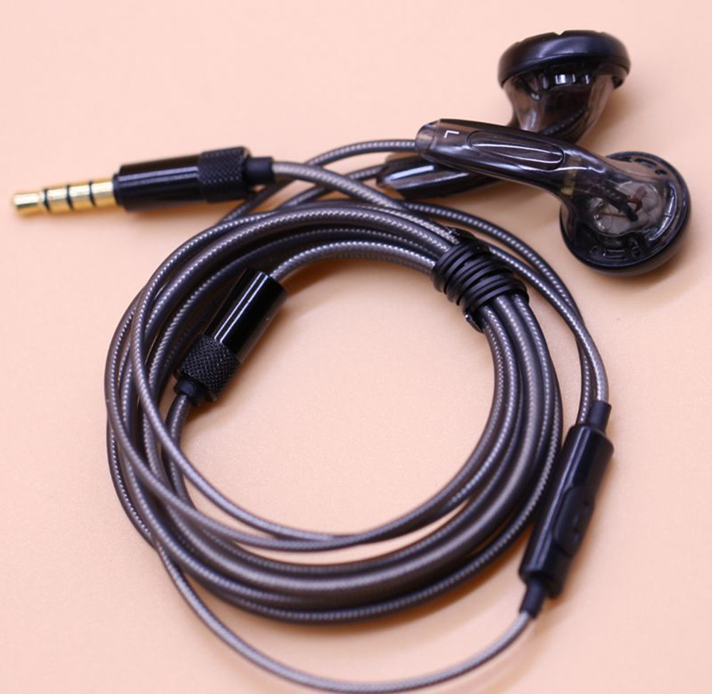FENGRU DIY CMX500 Heavy Bass Flat Head Earphone MX500 Earbuds With Mic ...