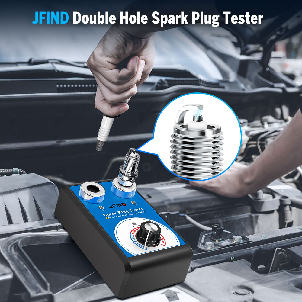 JFIND JF109 Pro Car Motorcycle Spark Plug Tester 110V 220V Spark Nozzle ...