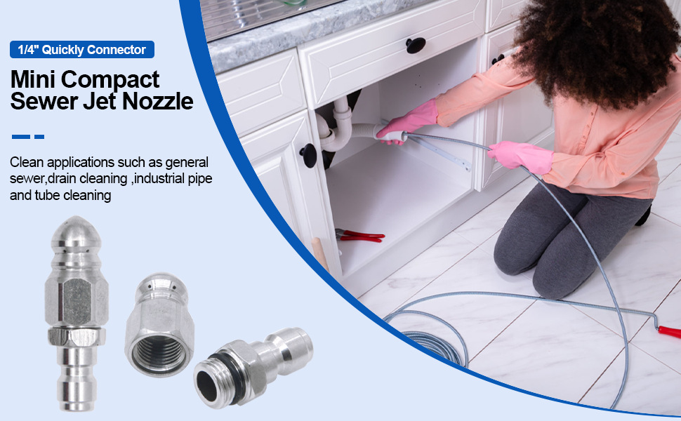 Stainless Steel High Pressure Nozzle Water Jet 1/4 Quick Connector ...