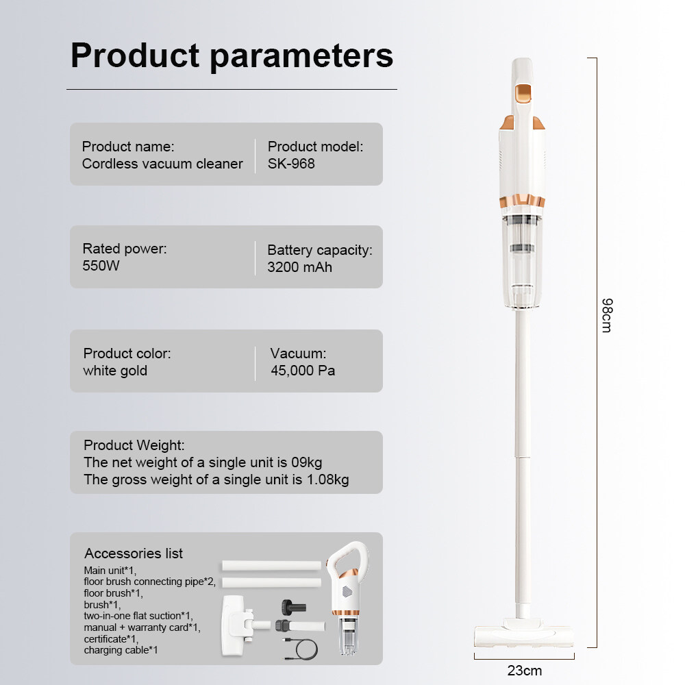 High suction Vacuum cleaner cordless For home and car Vaccum cleaner 2 ...