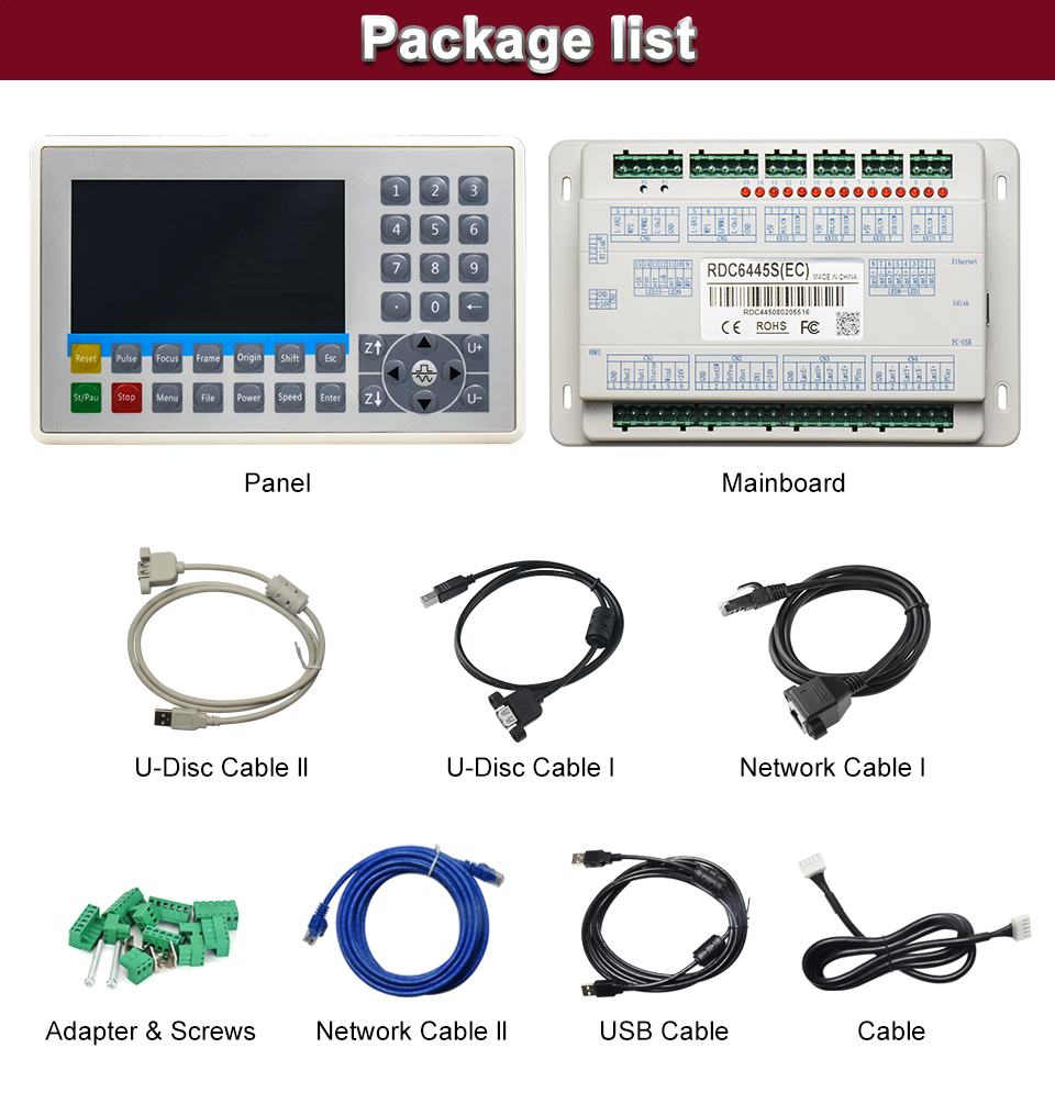 Dragon Diamond Original Ruida Co2 Laser Controller DSP System RDC6445S ...