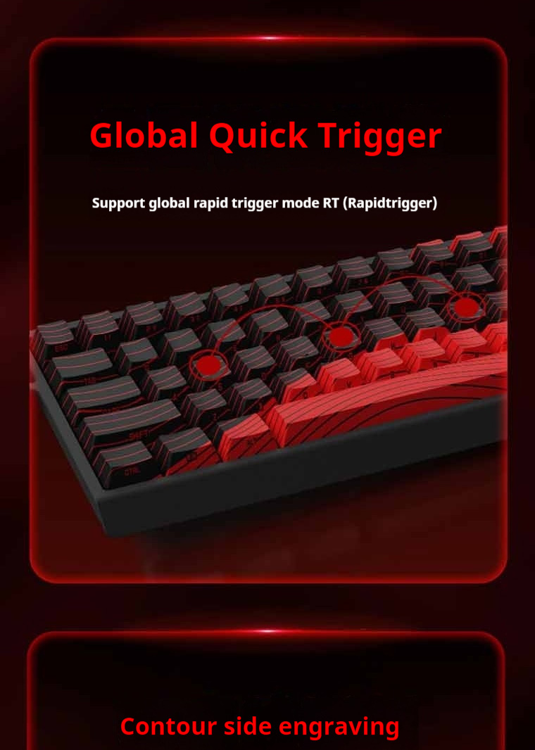 （NEW!）FGG MAD 60/68H white E-esports magnetic axis keyboard with ...