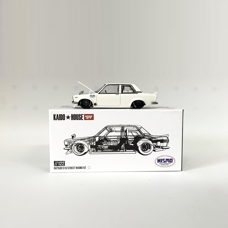 MINIGT+Kaido House 1:64 Model Car Datsun 510 Street Nismo V2 Alloy Open ...