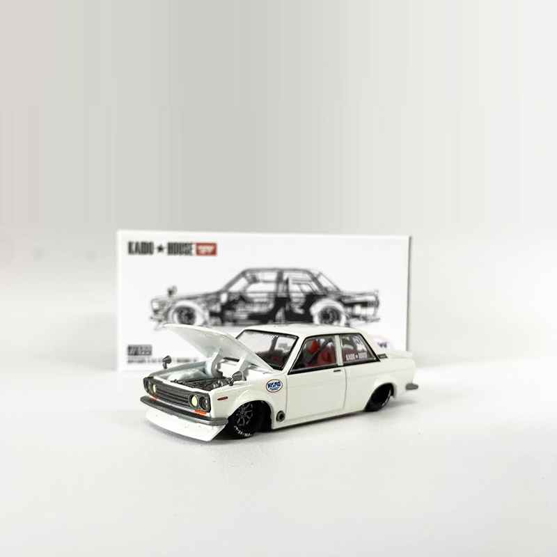 MINIGT+Kaido House 1:64 Model Car Datsun 510 Street Nismo V2 Alloy Open ...