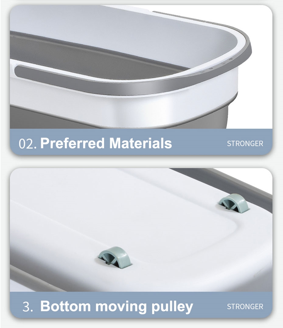 Foldable Mop Bucket 60CM Large Capacity Rectangle Mop Bucket With ...