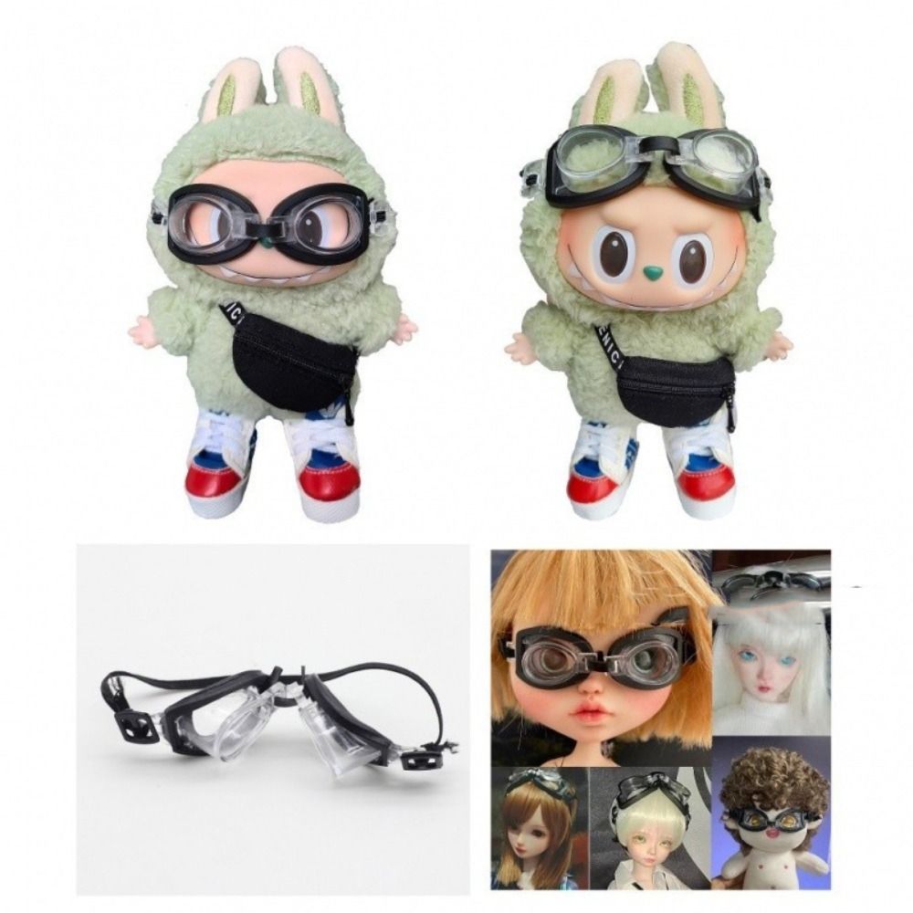 AOPHEKM Plush Labubu Doll Glasses, Round Frame 17cm Labubu Labubu Doll ...