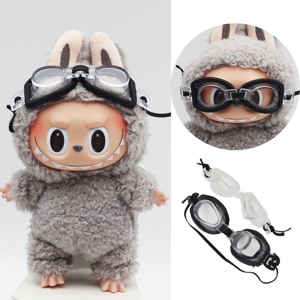 AOPHEKM Plush Labubu Doll Glasses, Round Frame 17cm Labubu Labubu Doll ...