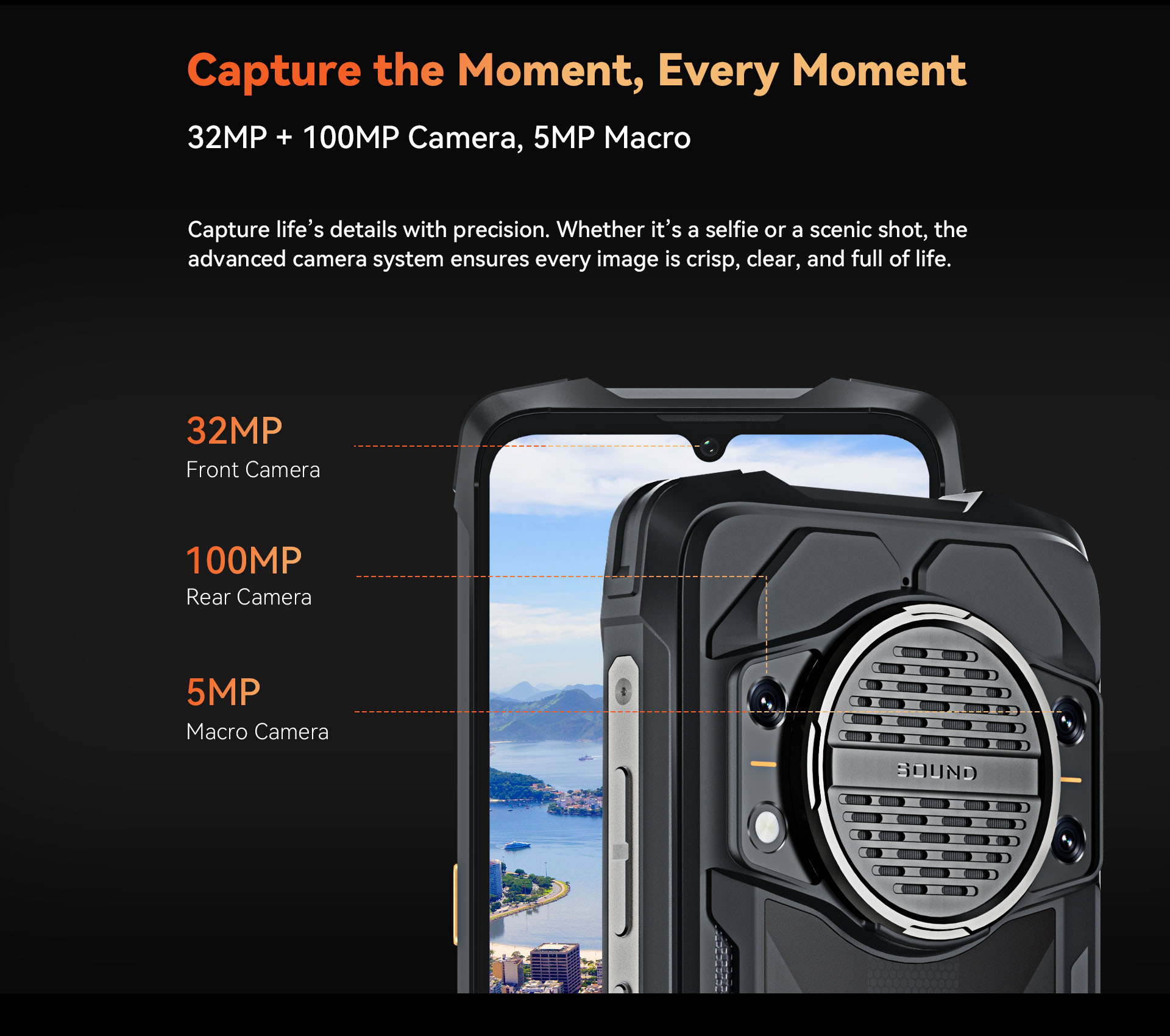 OUKITEL Cubot Kingkong Power 3 Android 14 16GB+256GB Mobie 3W Speaker 123dB Output 6.72" FHD+ ...