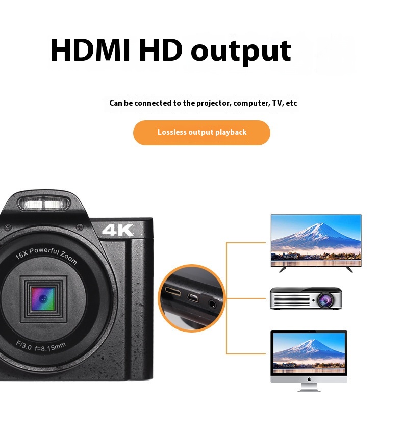 SD DC201A 4K HD Digital Video Camera Entry-level Mirrorless Home Camera ...