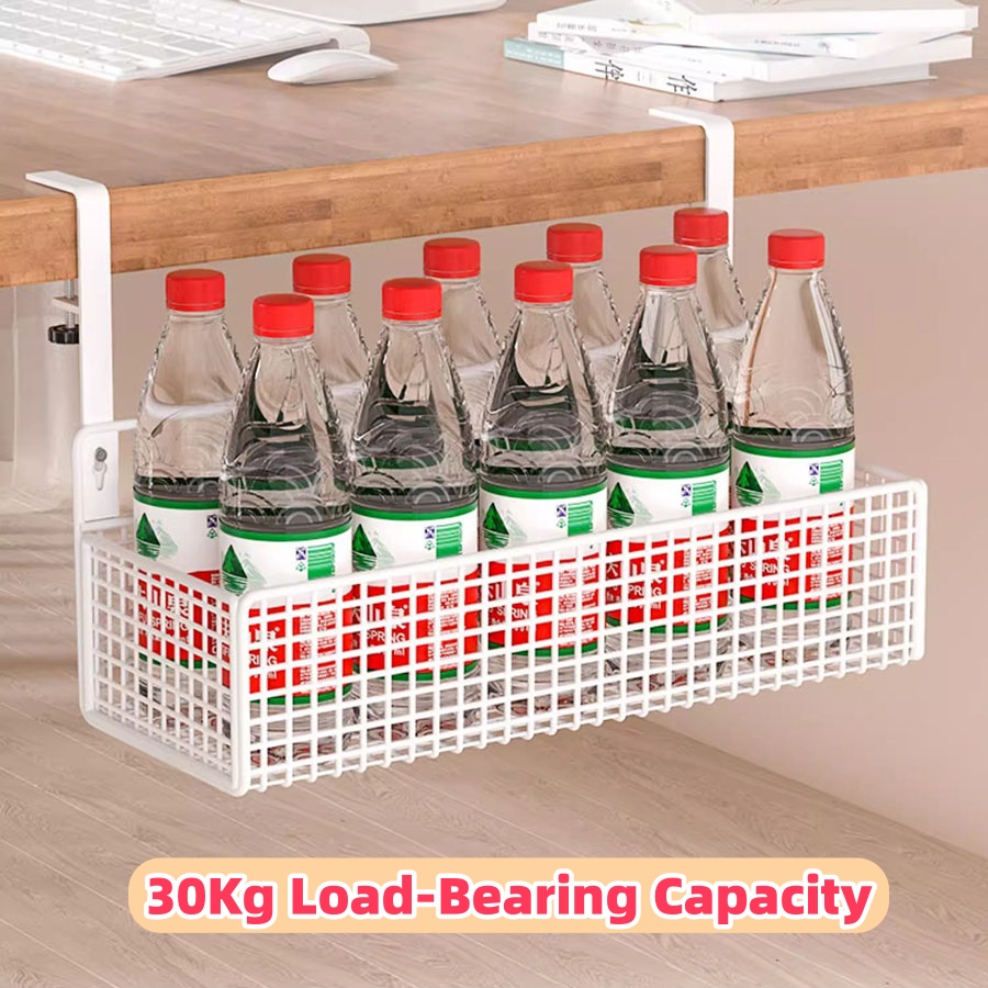 No-Drill Under Desk Cable Management Tray Wire Organizers Adjustable ...