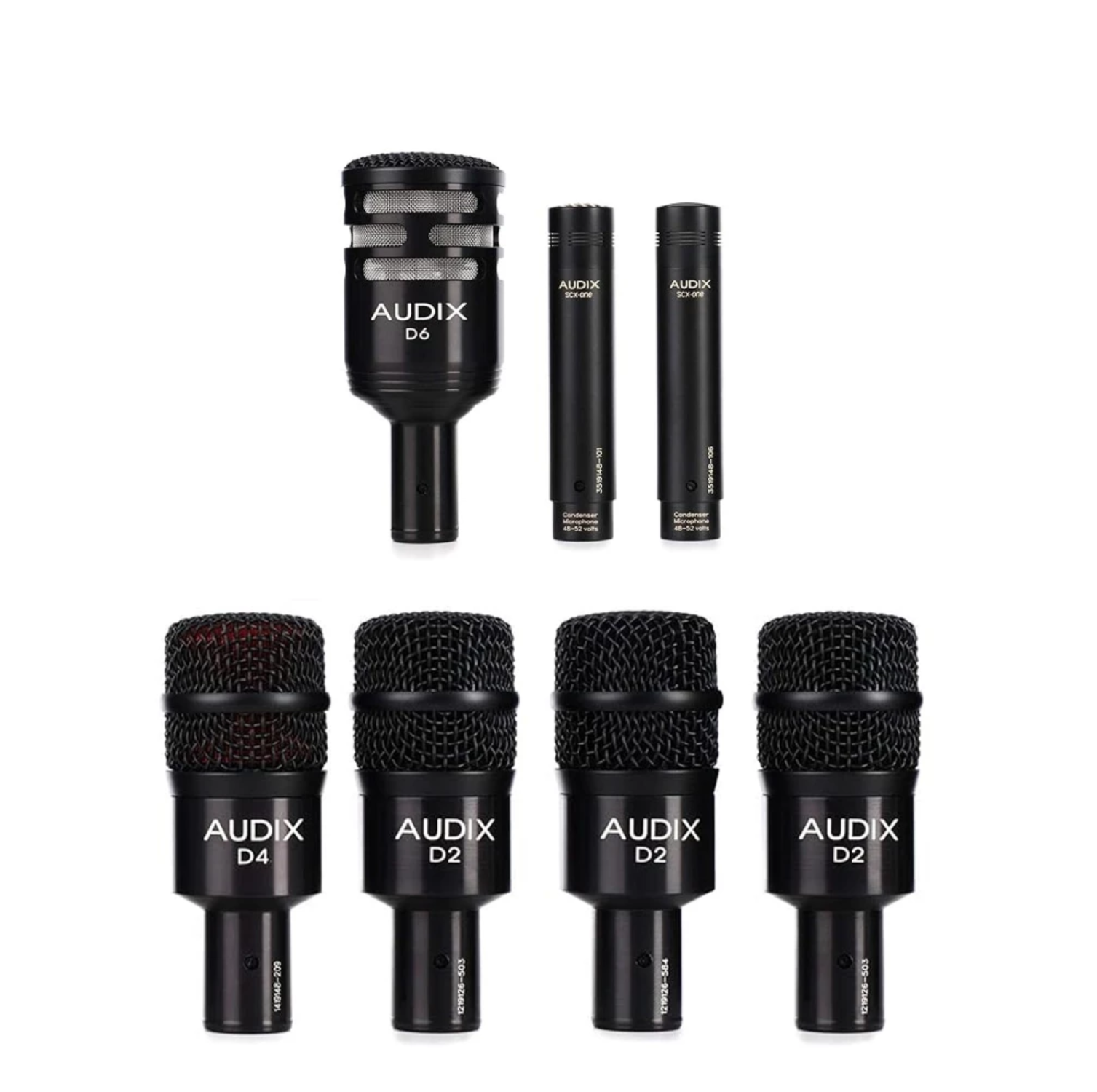 AUDIX DP72 7-piece drum microphone kit, capacitor moving drum, snare ...