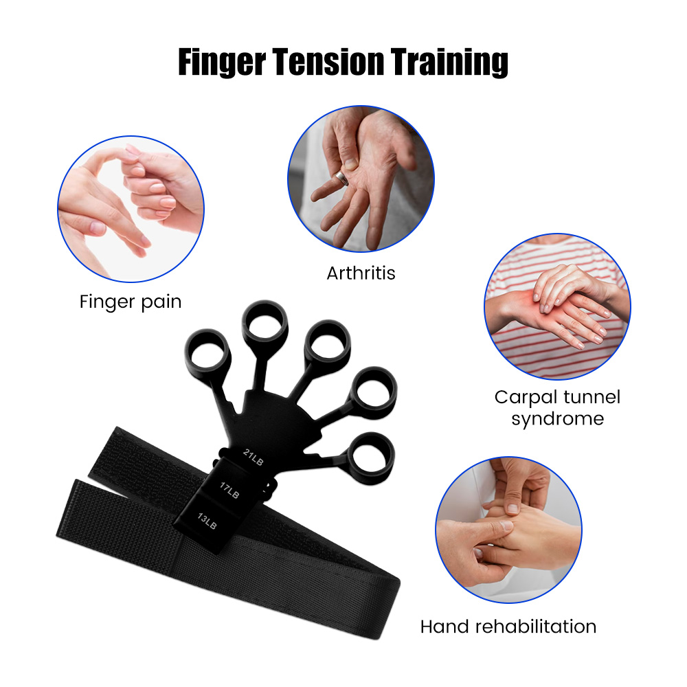 Grip Strength Trainer Finger Strengthener Hand Gripster Hand Exercisers ...