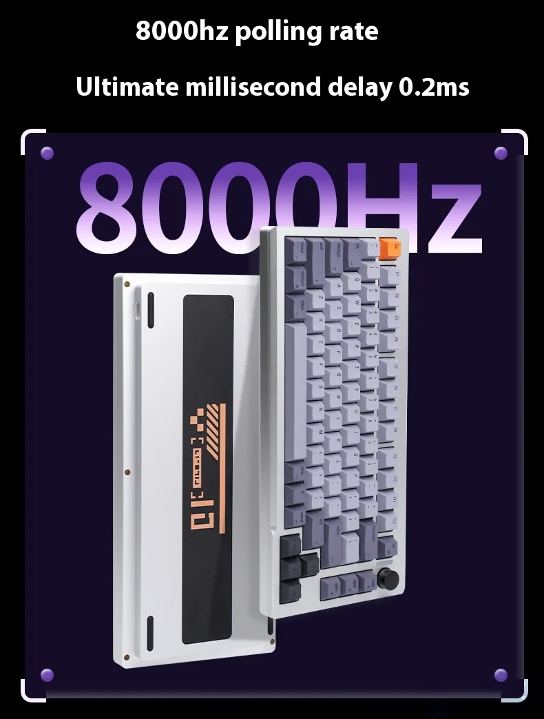 CIDOO C75 Wired Mechanical Keyboard Aluminum 75% Hot swappable RGB ...