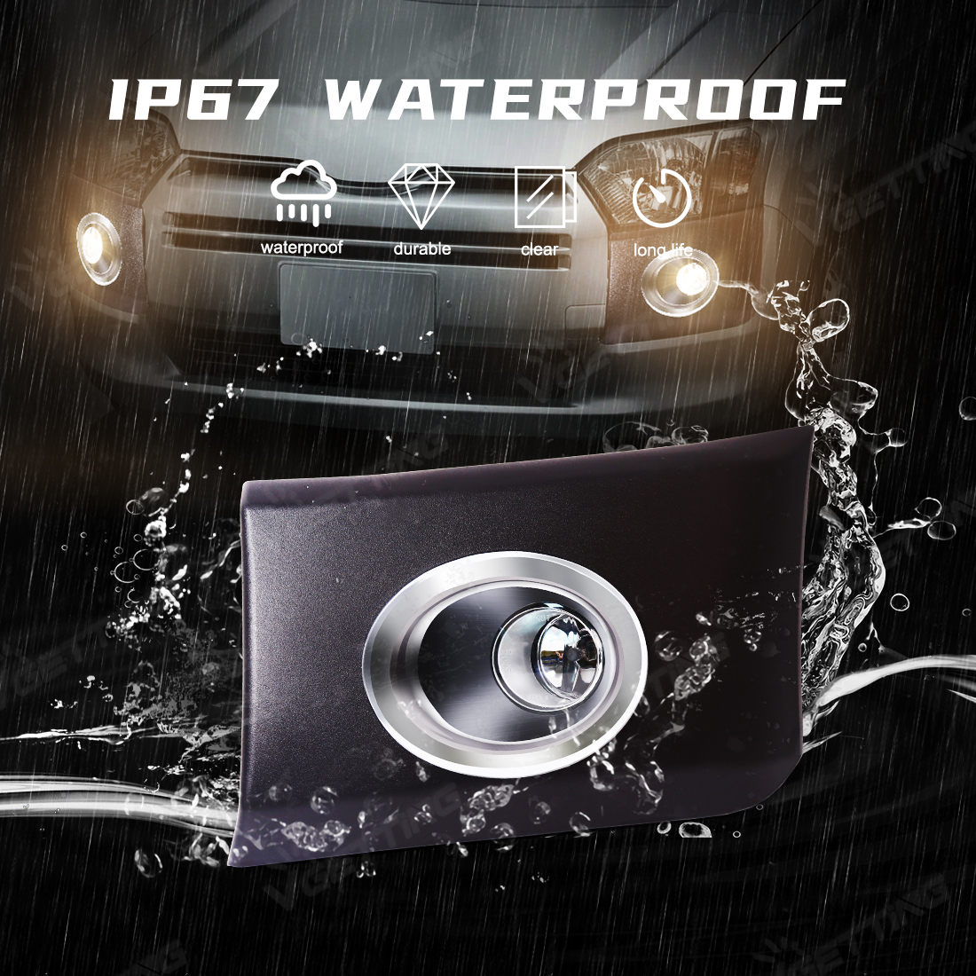 Front Bumper Fog Light Driving Fog Lamp Assy Kit Front Fog Lamp With ...