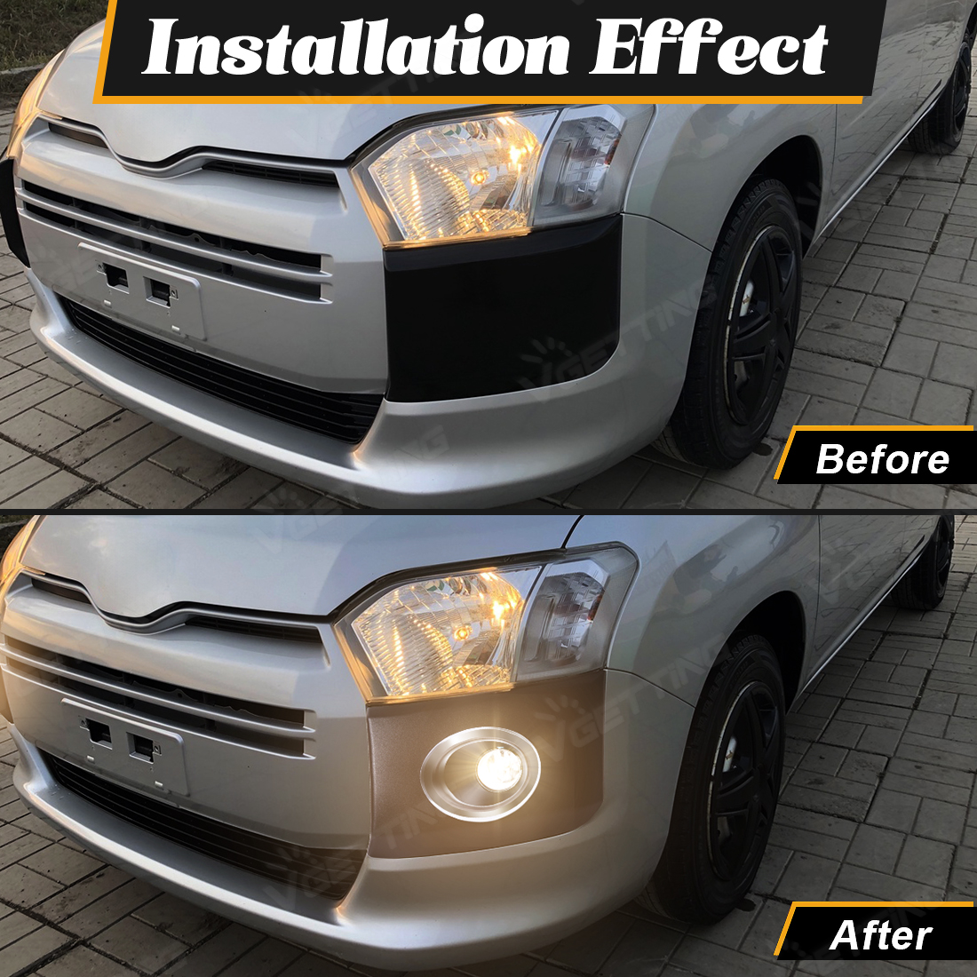 Front Bumper Fog Light Driving Fog Lamp Assy Kit Front Fog Lamp With ...