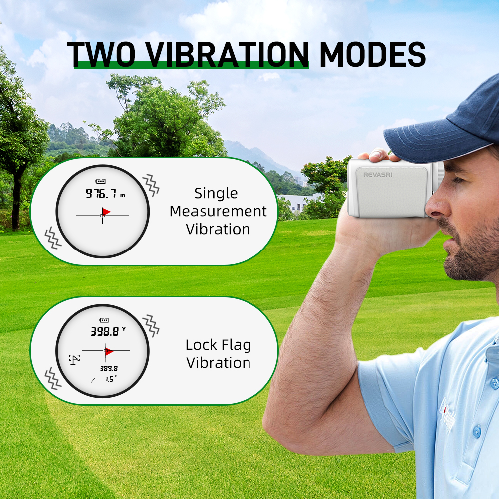 REVASRI Golf Laser Rangefinder 1000Yds with Slope Flag Lock Vibration Range finder with Magnet ...