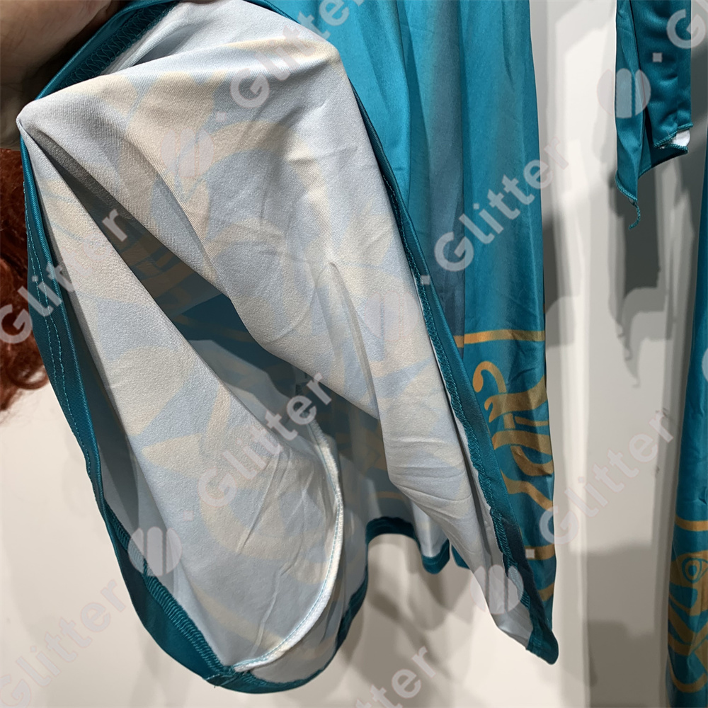 Brave Merida Cosplay Costume for Kids Girl Summer Dark Green Princess ...