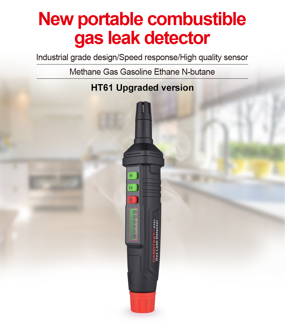 HABOTEST HT59 HT60 HT61 Mini Gas Leak Detector Combustible Gas Detector ...