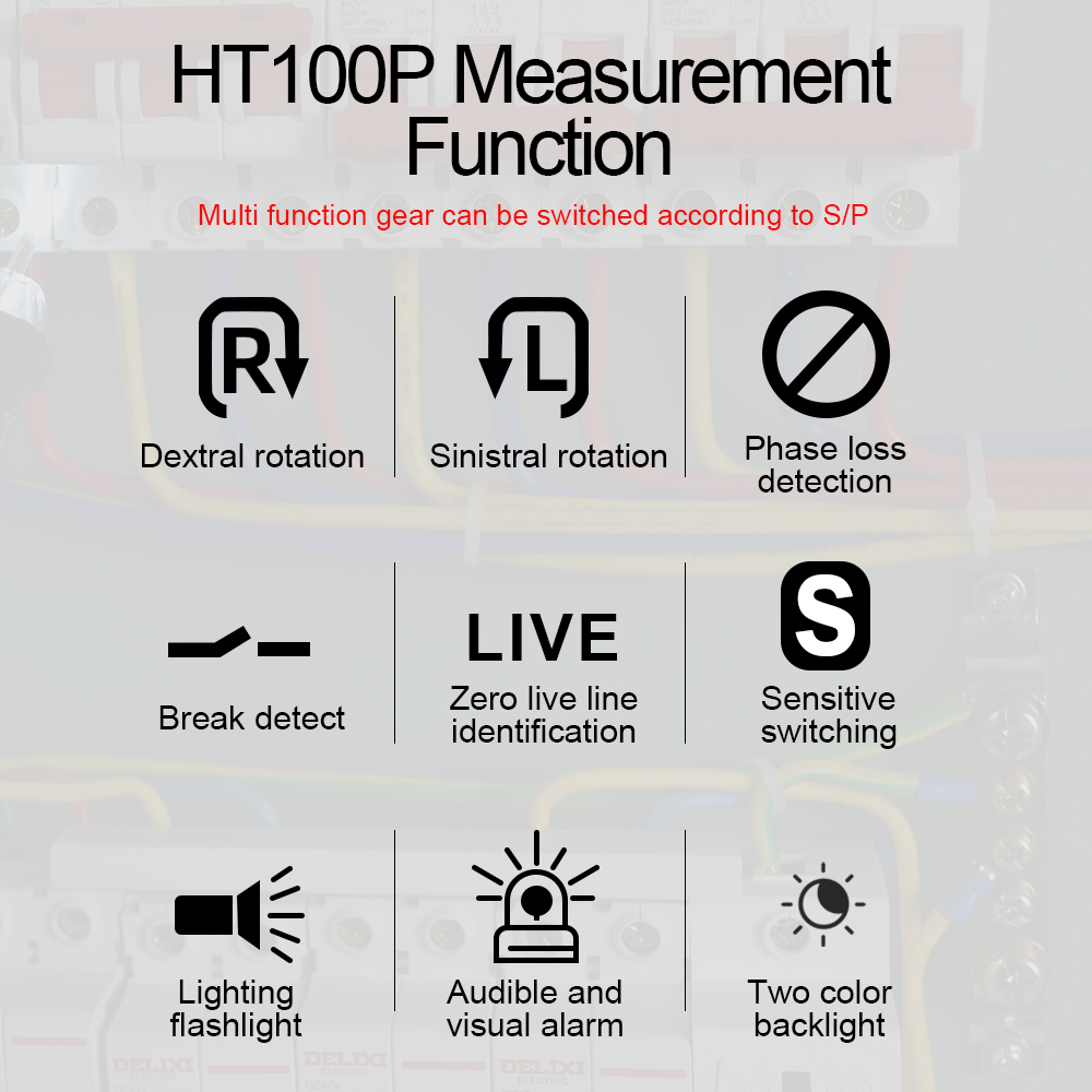 HABOTEST HT90 HT100 HT101 HT100P AC Voltage Test Pen 12V-1000V Non ...