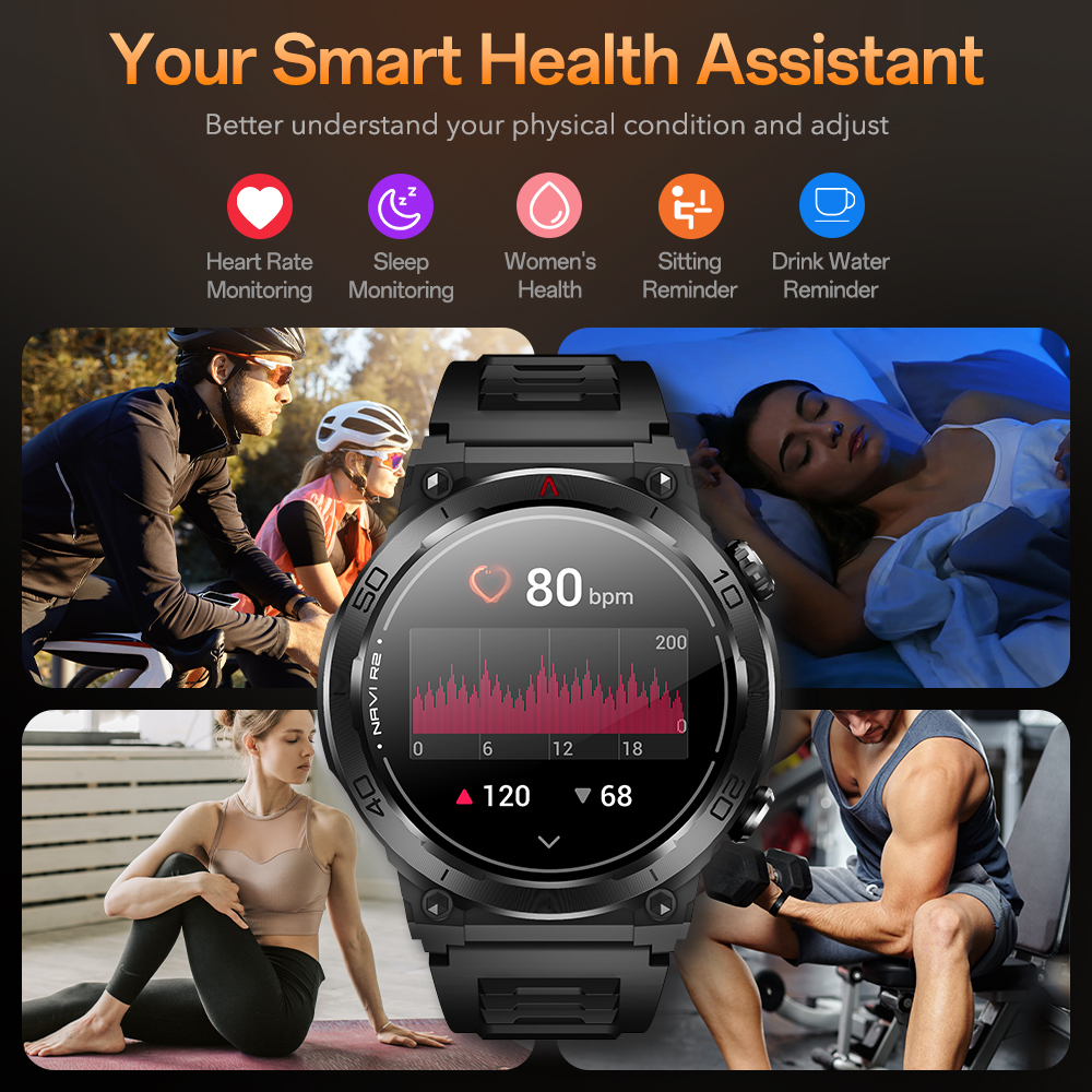 Gloryfit Aolon NAVI R2 Smartwatch Running Pace Sports GPS Tracker ...