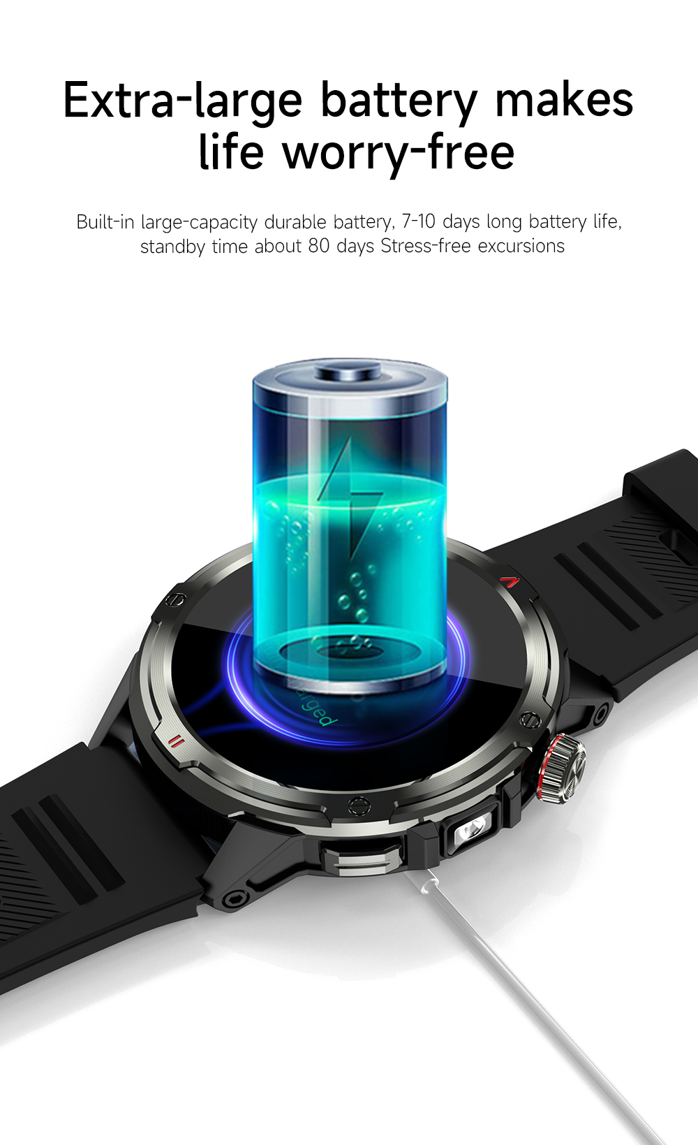 Aolon Tetra R4 Jam Smart Watch Man Original AGPS AMOLED Screen AOD ...