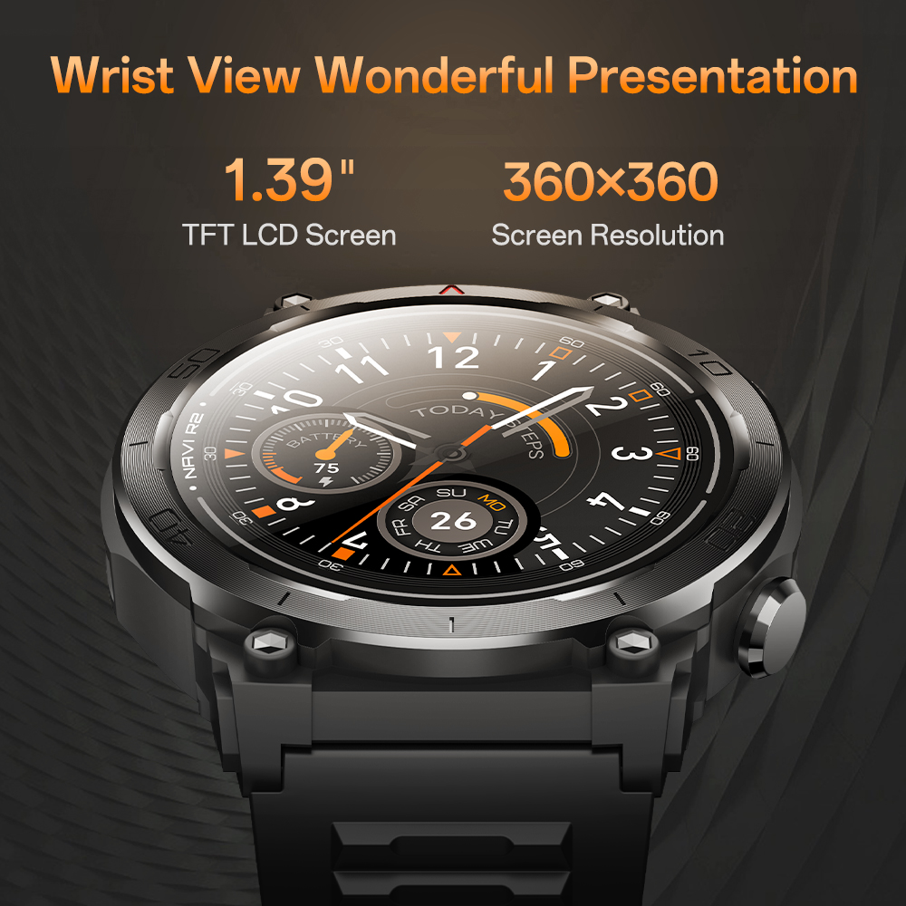 Gloryfit Aolon NAVI R2 Smartwatch Running Pace Sports GPS Tracker ...