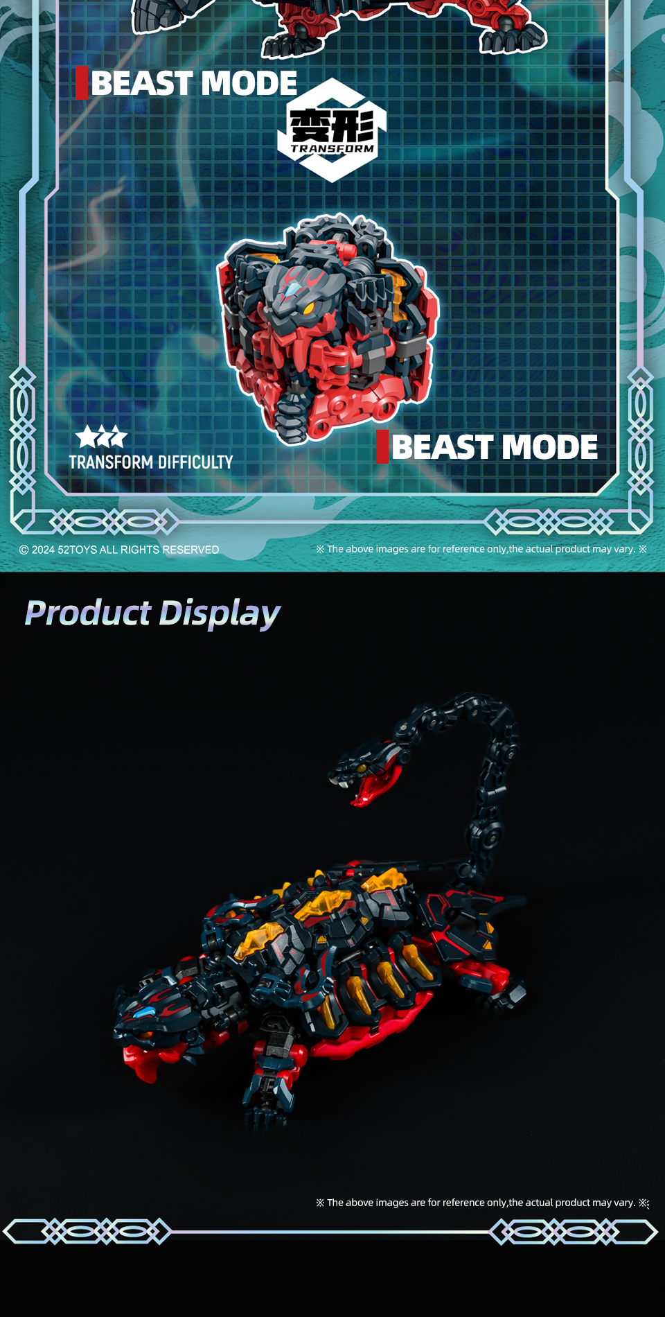 52TOYS INFINITYBOX IB-08 XUANWU Mecha Deformation Action Figure ...