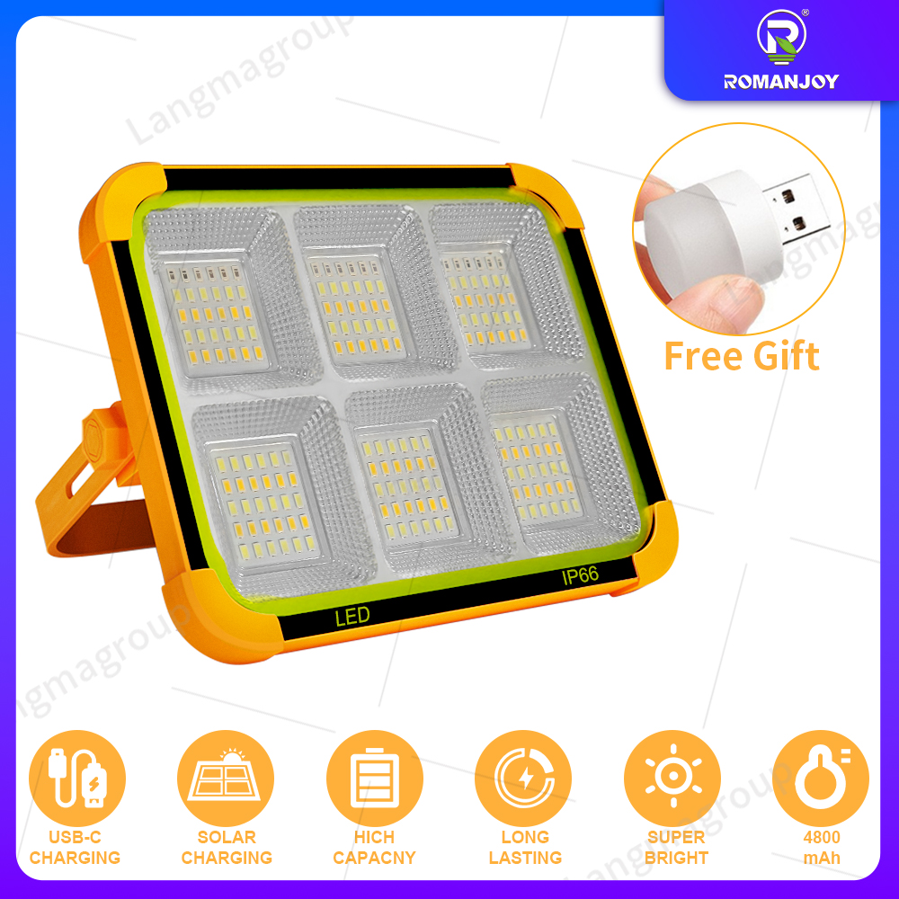 Solar Lights, Outdoor Lights, LED Rechargeable Lights for Ground Stalls ...
