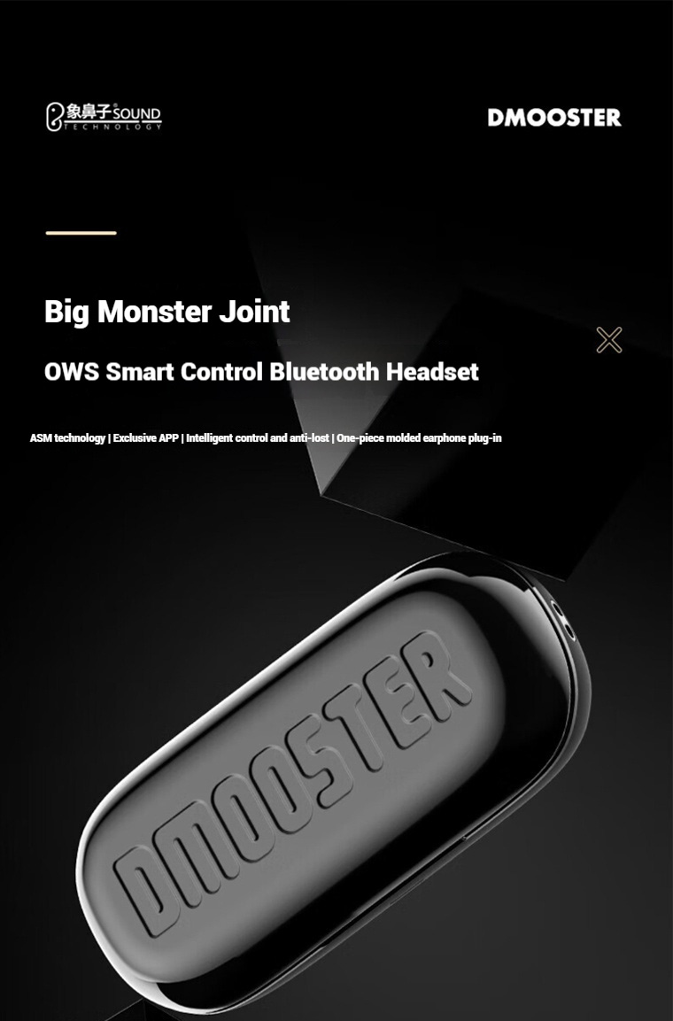 Elephant Nose D55 OWS Air Conduction Bluetooth wireless headphones Hanging ear open bone ...