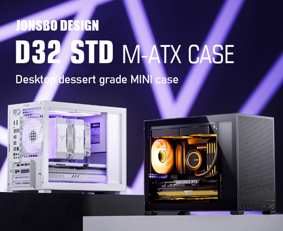 Jonsbo D32 STD/PRO Black MATX Desktop Small Case Support ATX/SFX Power ...