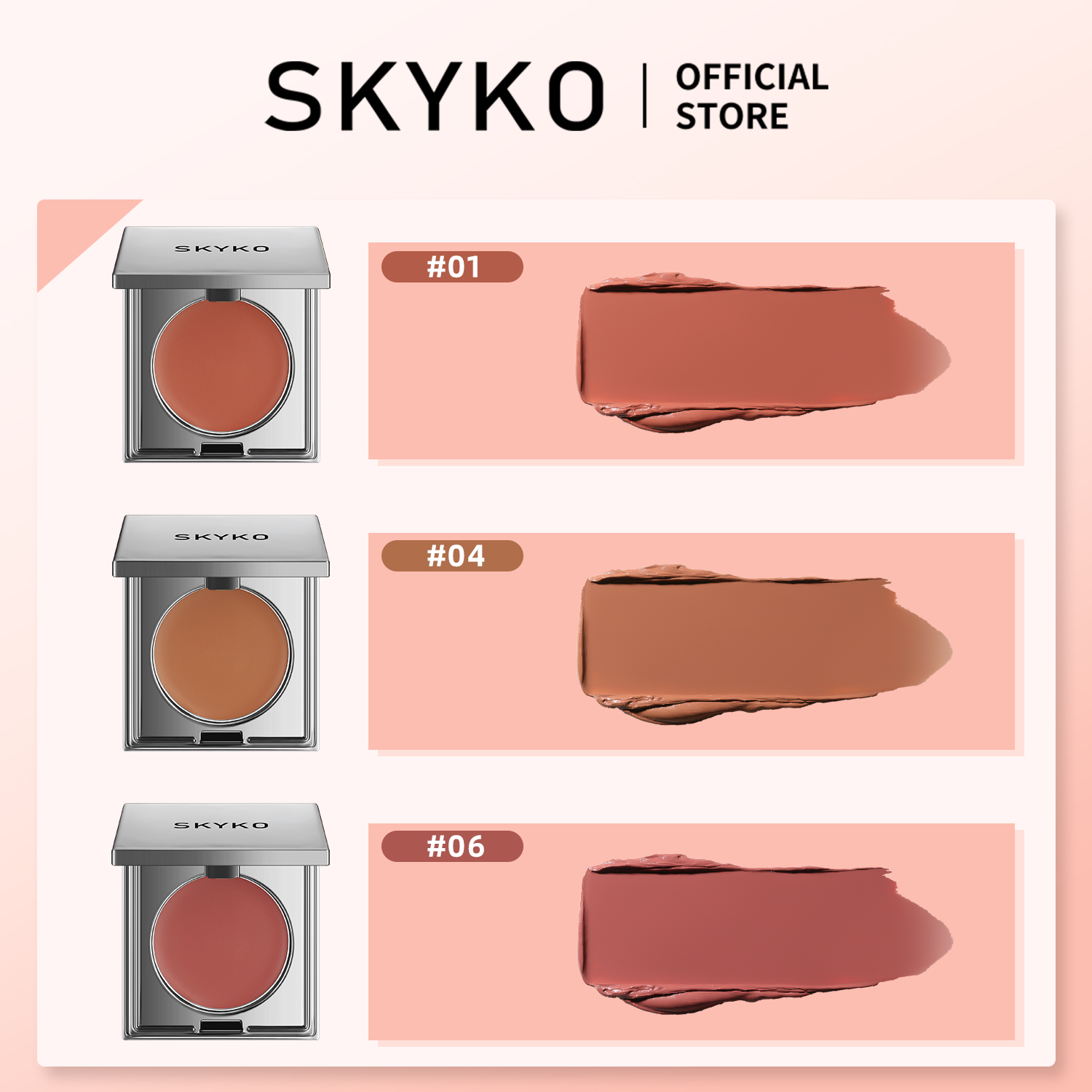 SKYKO Cream Blush Natural Matte Lasting Height Pigmented Blusher Face ...