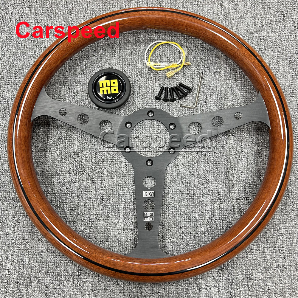 MOMO Wood Style Steering Wheel Universal 14inch 350mm HERITAGE LINE ...