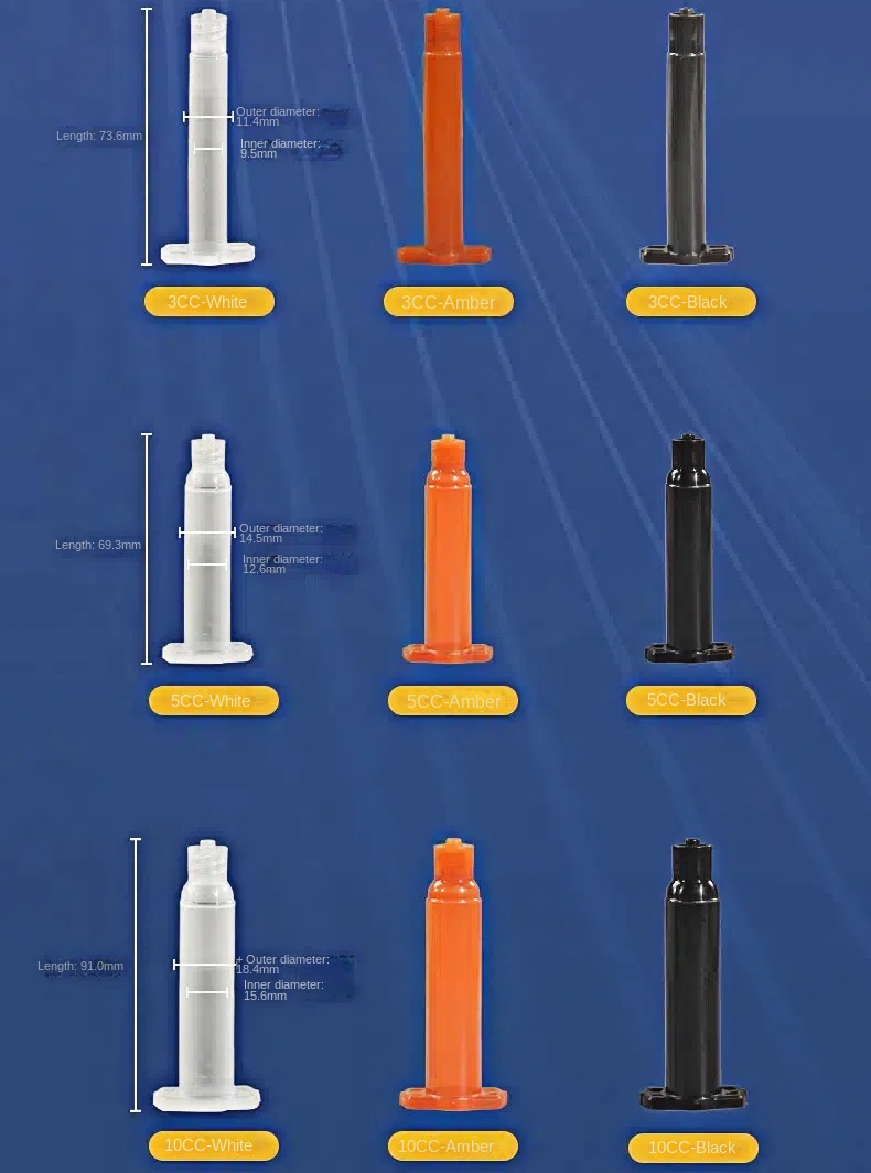 EFD 3CC 5CC 10CC 30CC 50CC US Style Glue Dispenser, Dispensing Syringes ...