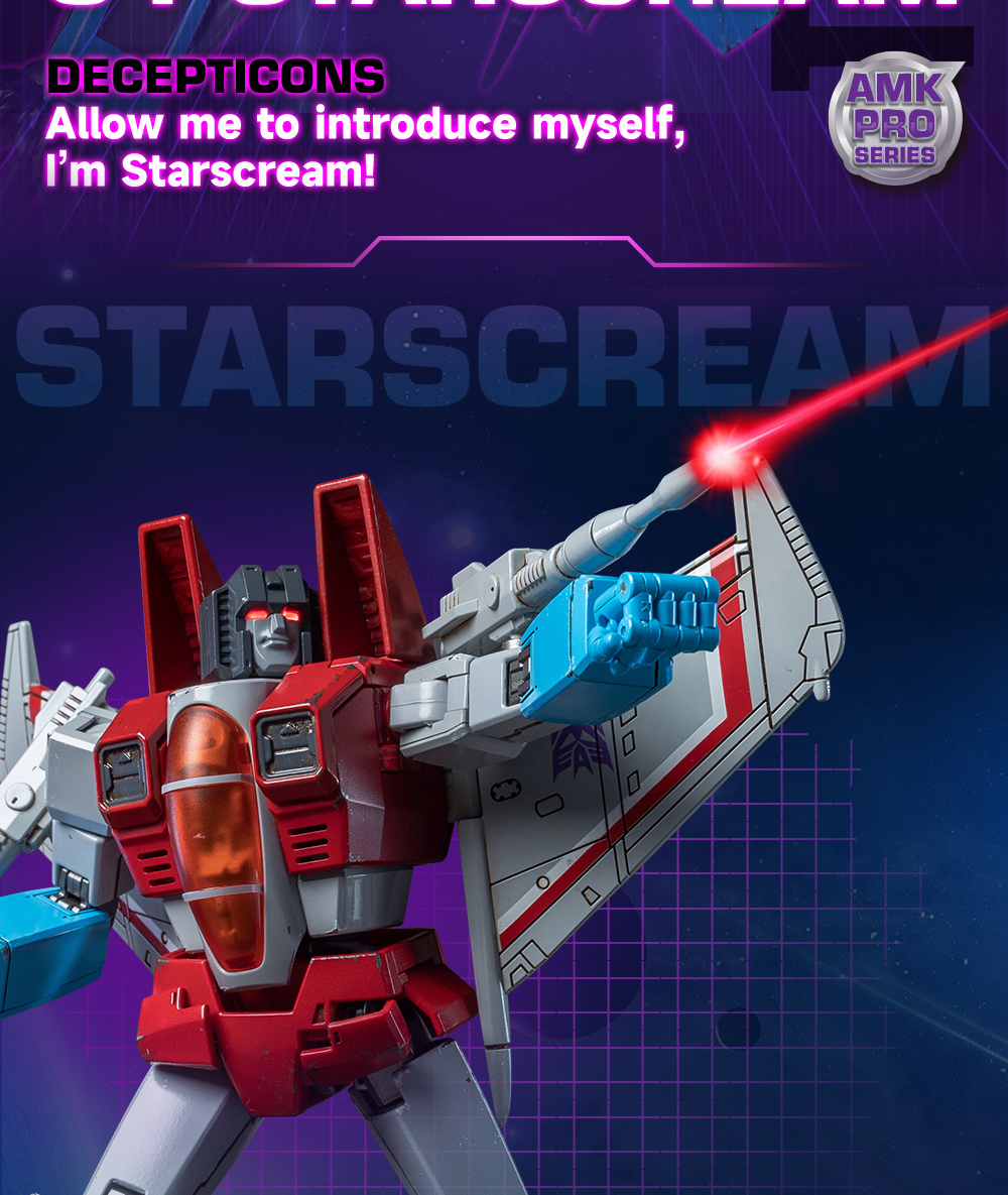 YOLOPARK AMK PRO Series Transformers G1 Starscream Model Kit 19cm ...