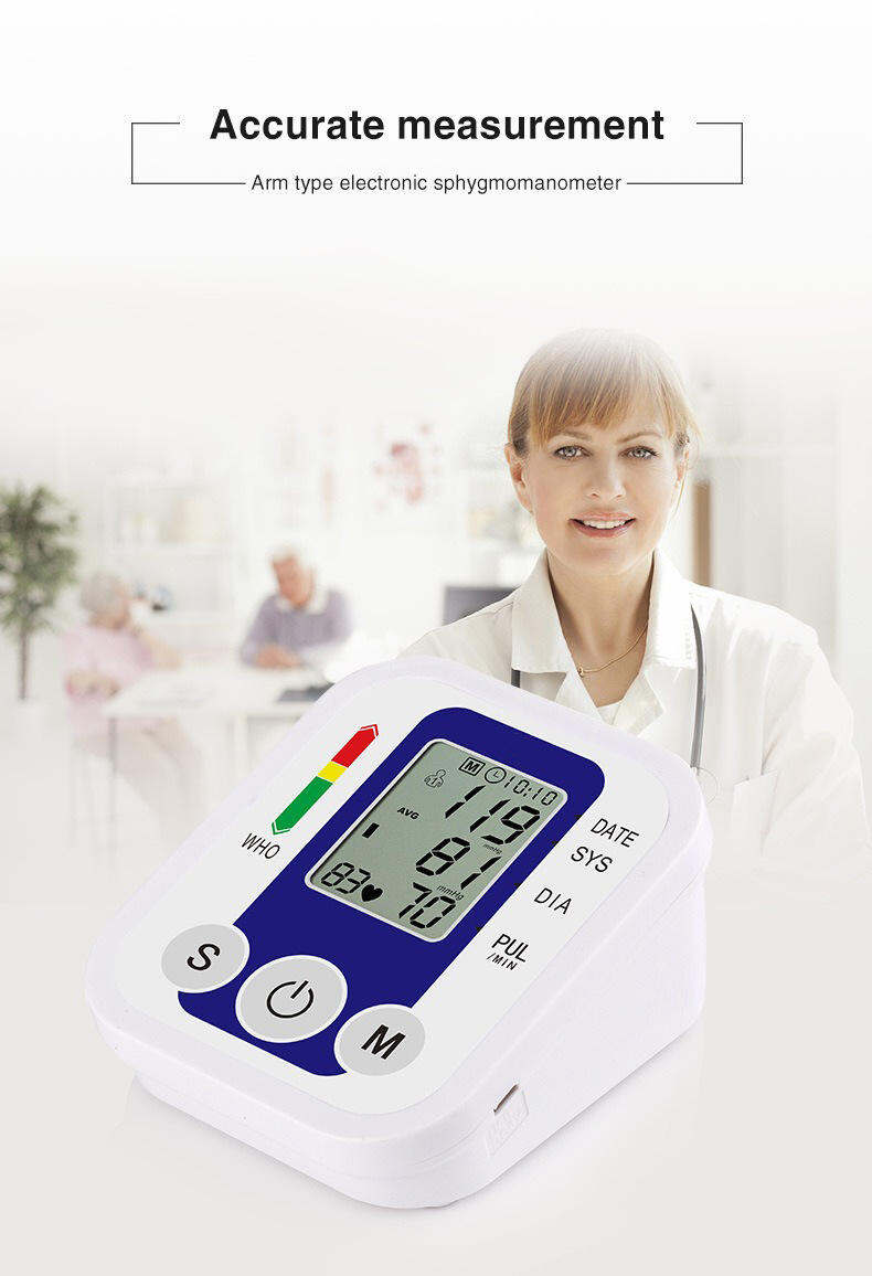 (1 year warranty) Sphygmomanometer Digital Display Heartbeat Blood ...