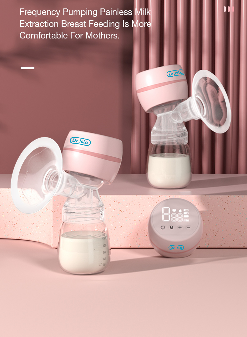 Dr.Isla Electric Breast Pump Handfree Portable Breast Pump Massager Painless Electric Pump ...