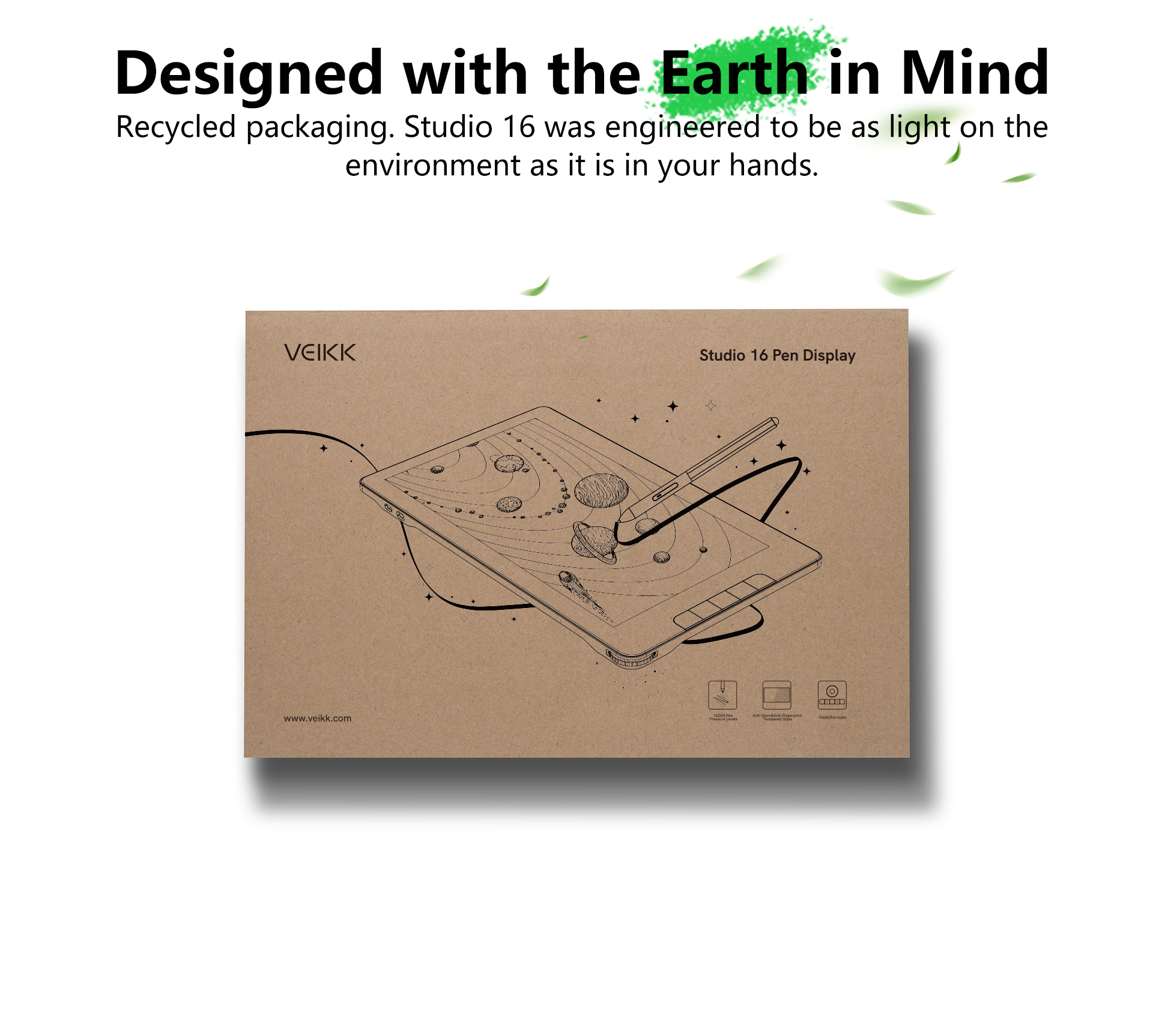 VEIKK Studio 16 Drawing Display 15.6 inch Drawing Tablet with Screen ...