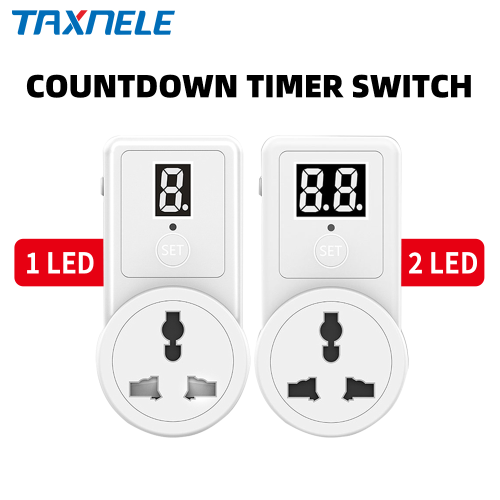 digital Countdown Timer Switch Universal Socket Plug-in Time Control Electric 10A | Shopee Malaysia