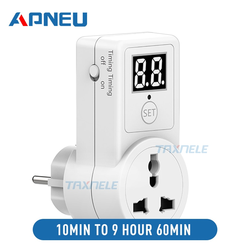 digital Countdown Timer Switch Universal Socket Plug-in Time Control Electric 10A | Shopee Malaysia