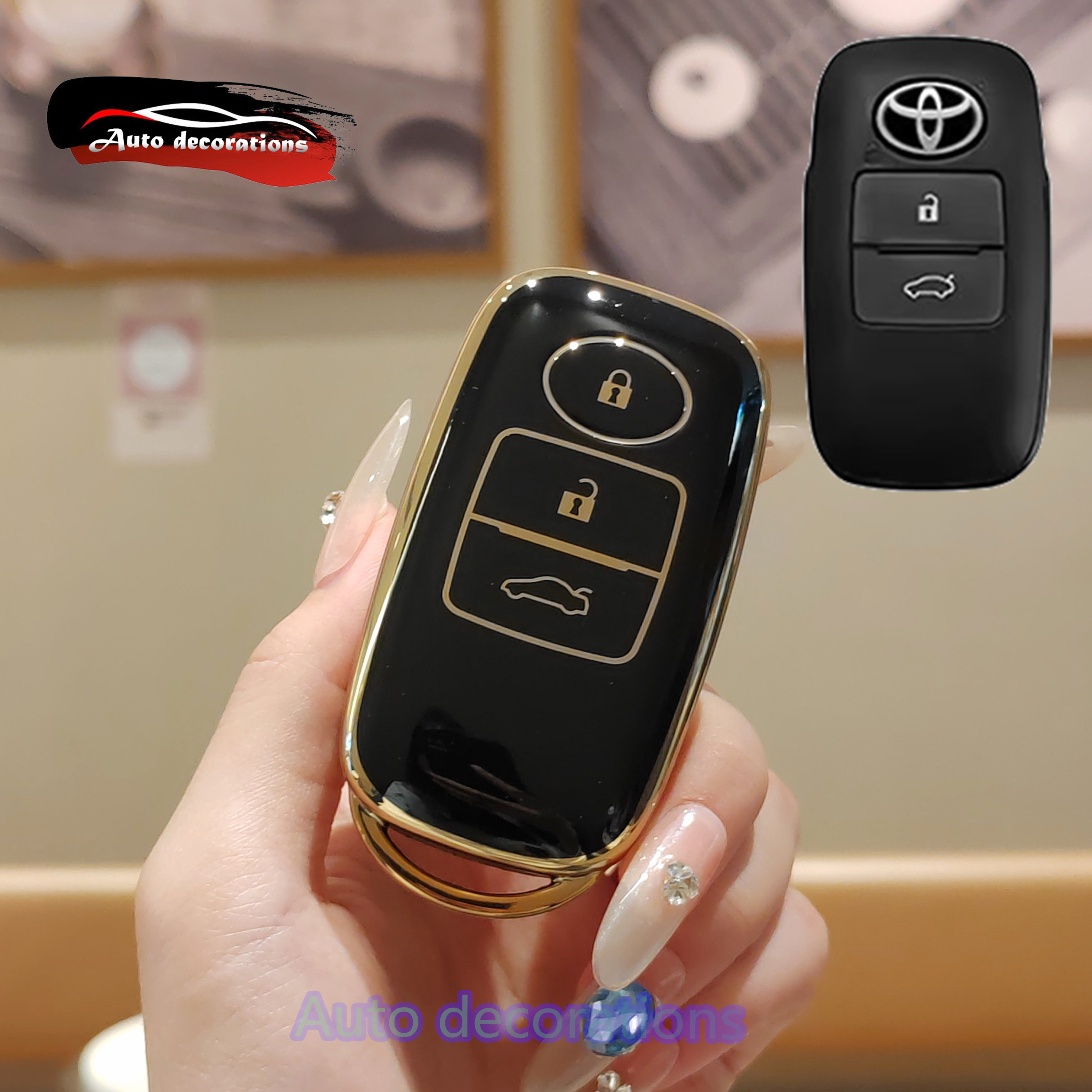 Toyota YARIS car key case 3buttons Toyota raize avanza yaris ativ/vios ...