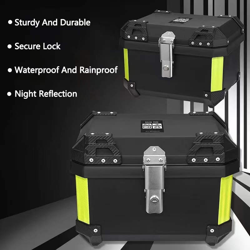 HNJ Top Box Motor Givi 36L/45L/57L Storage Motorcycle Stainless Steel ...