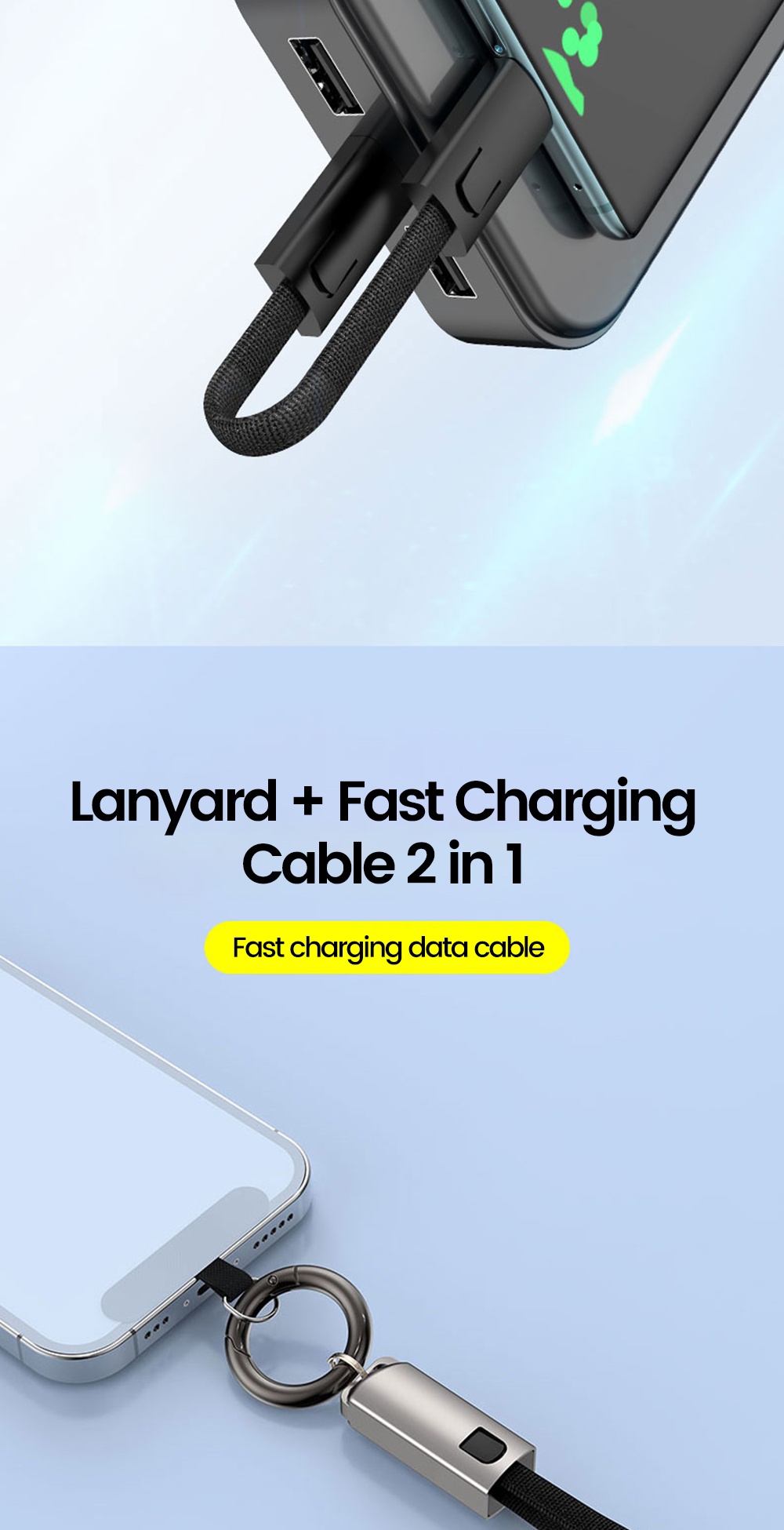 10CM Keychain PD Data Cable 65W Fast Charging Type-C to Type C Cable ...