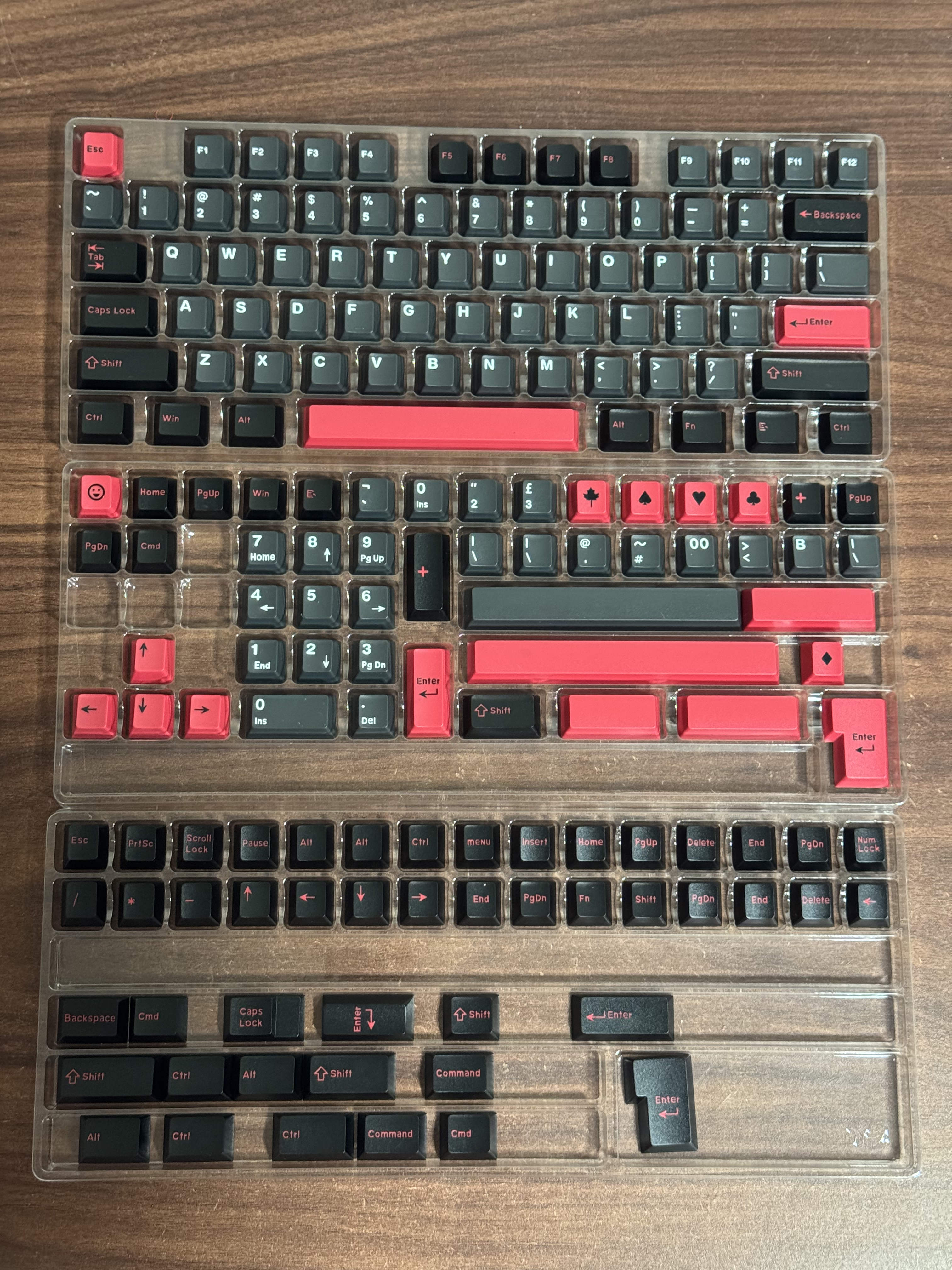 GMK Evil Dolch Keycaps 171 Keys ABS Double Shot Cherry Profile Keycaps ...