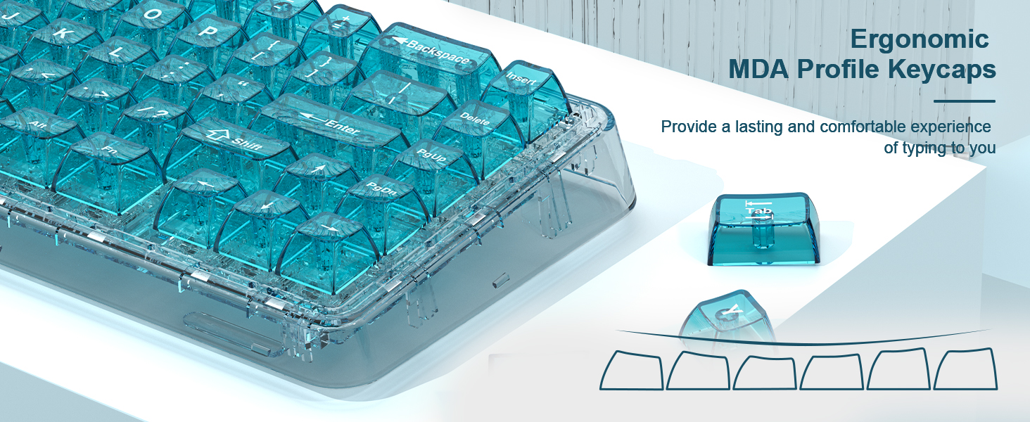 Womier Iceberg 115 Keys MDA Profile Double-Shot PBT Keycap Set | Shopee ...