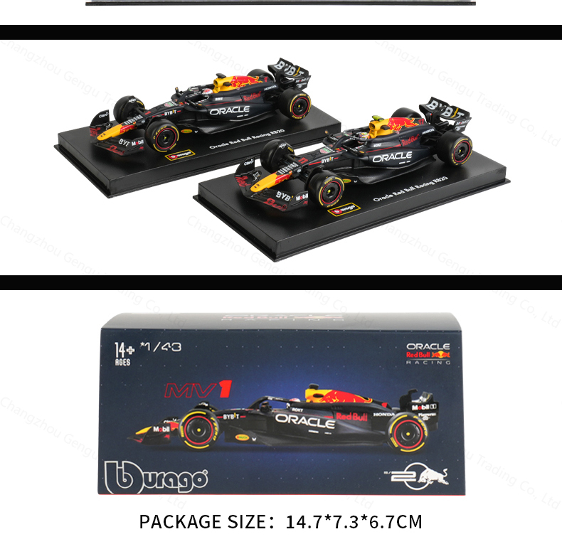 Bburago 1:43 2024 Redbull RB20 F1 Formula Car Die Cast Vehicles ...