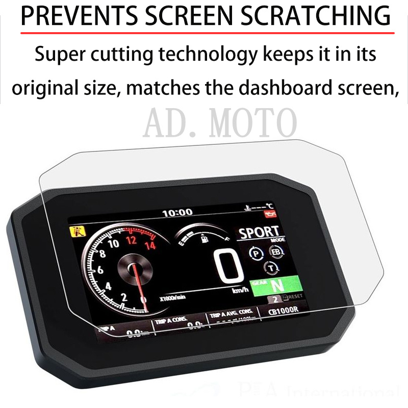 Motorcycle Dashboard Screen Anti-Scratch Film Screen Protector ...